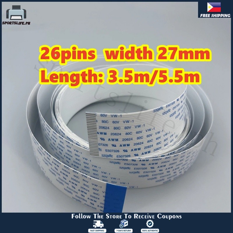 1pcs xp600 printer 26pins long date cable for Epson XP600 print head ...