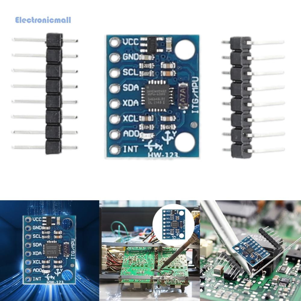 Gy 521 Mpu 6050 3 Axis Analog Gyro Sensors 16 Bit Data Output 3 Axis Accelerometer Module Iic
