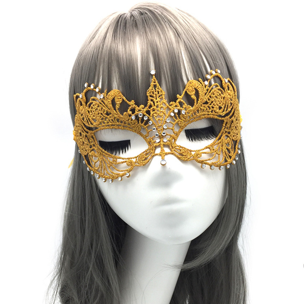 1Pieces Lace Masquerade Mask Women Venetian Masks Lace Mask Halloween ...