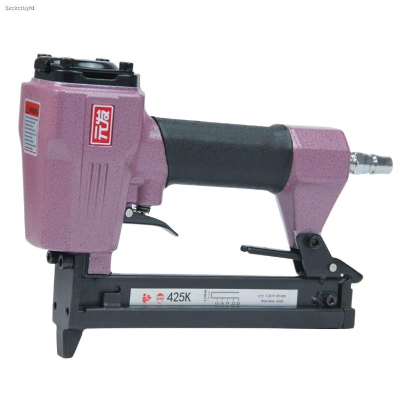 ♥Yuanfa 425K yard nail gun pneumatic gold steel mesh screen window ...