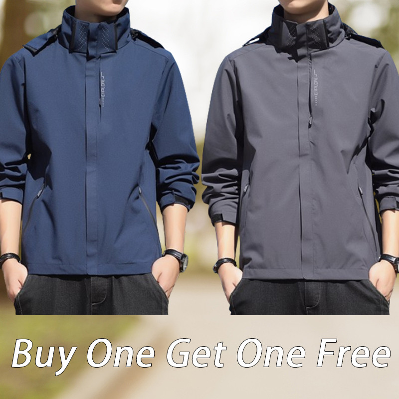 Buy One Get One Free Detachable Waterproof Jacket for Men M-5XL Hiking ...
