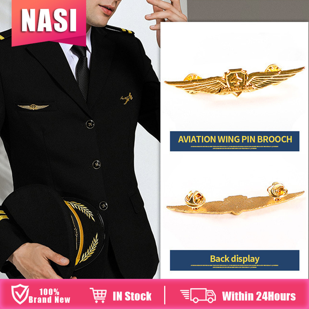 Airplain Pin Wing Attributes Of Aviation School Badge Logo Aviation ...