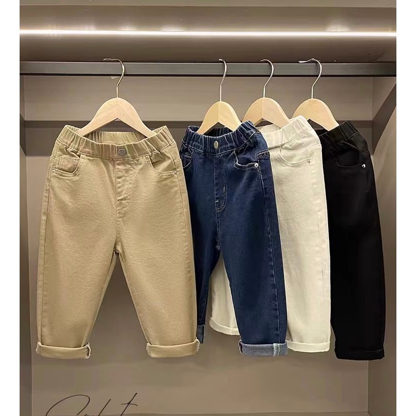 Garterized Straight Cut Pants for Boys Korean Style Button Design ...