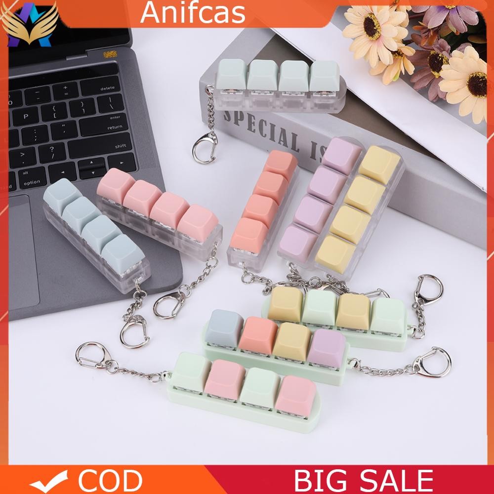 Keyboard Key Toy Button Keycap Fidget Keychain Decompression Toys for ...