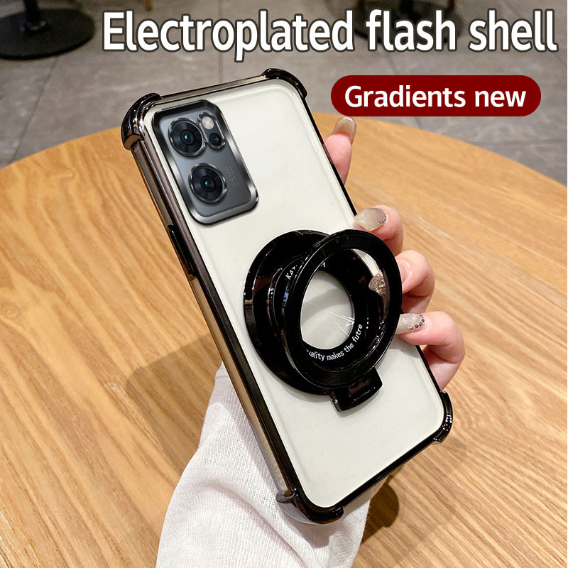 For OPPO Reno 7 5G Case Soft Silicone Electroplating TPU SoftCase Drop ...