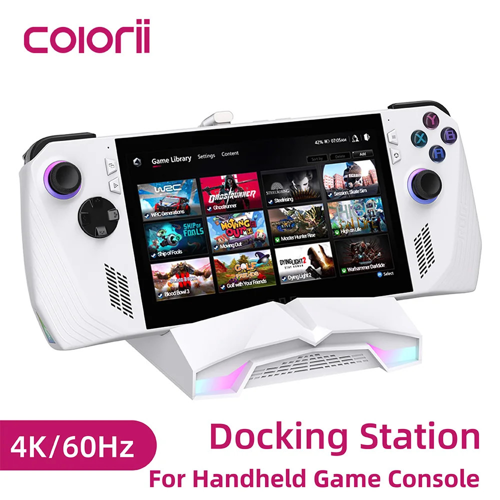 Colorii ROG Ally/Steam Deck/Switch/OLED Dock 6 in 1 Universal Docking Station With 4K HDMI 2.5G ...