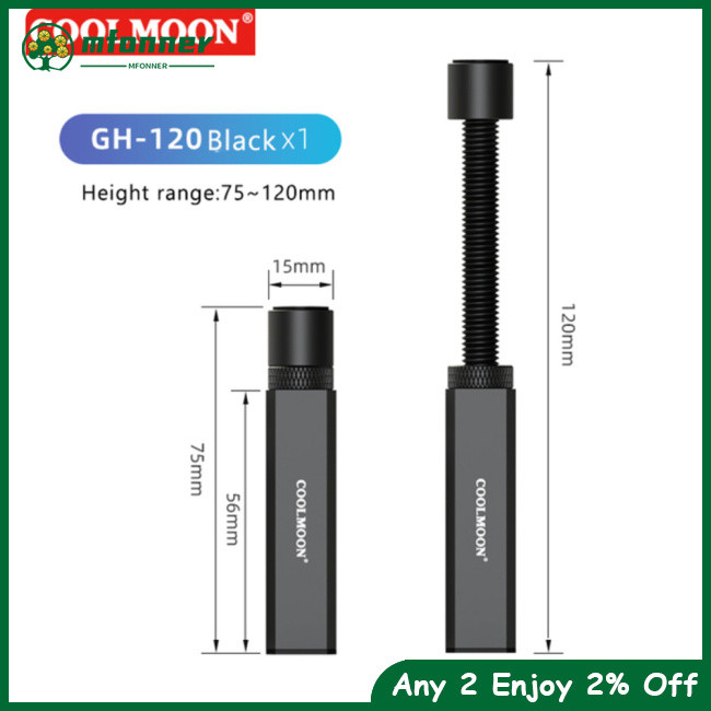 Mfonner GPU Vertical Mount Aluminum Alloy GPU Stand Telescopic Screw ...