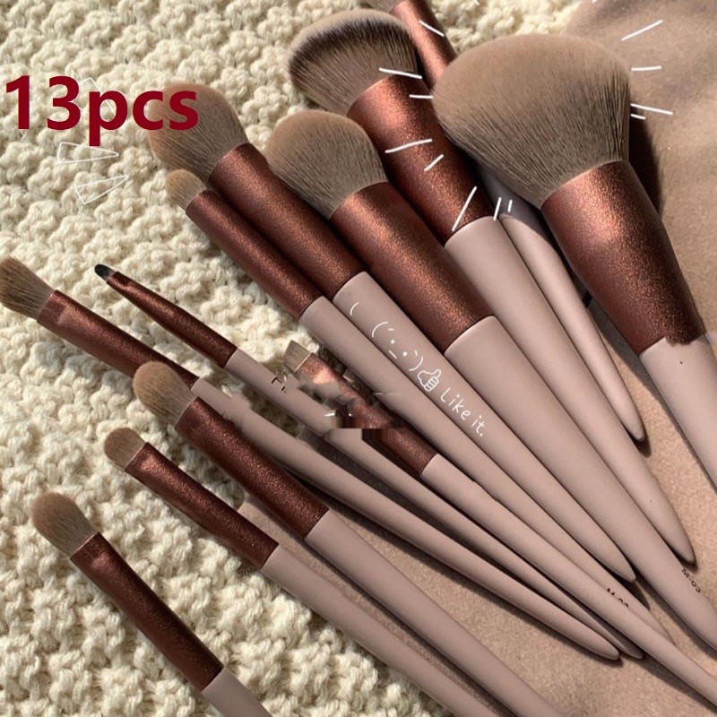 13pcs Beginner Makeup Brush Set Complete Set Super Soft Eye Makeup ...