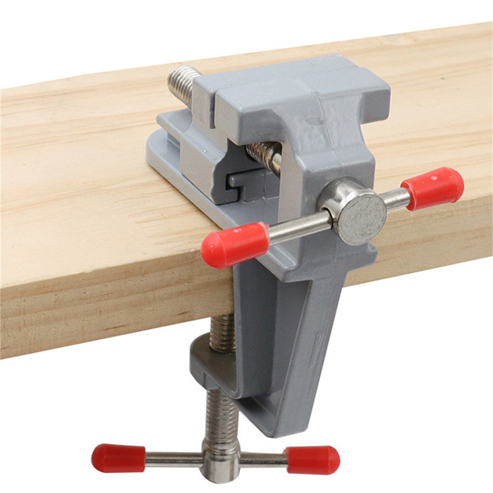 Mini aluminum alloy bench vise DIY tool mini bench vise table vise ...