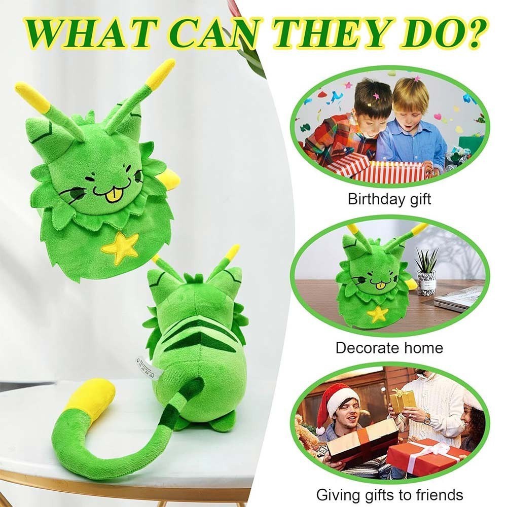 Lovely Regretevator The New Gnarpy Discovers Plush Cartoon Green Cat ...