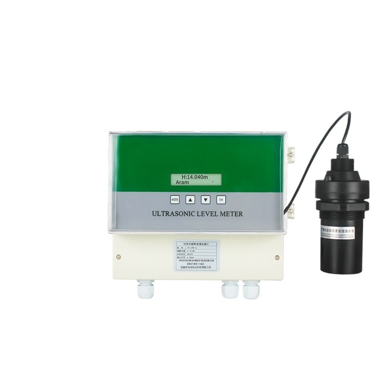 Split ultrasonic level gauge sensor wall-mounted liquid level ...