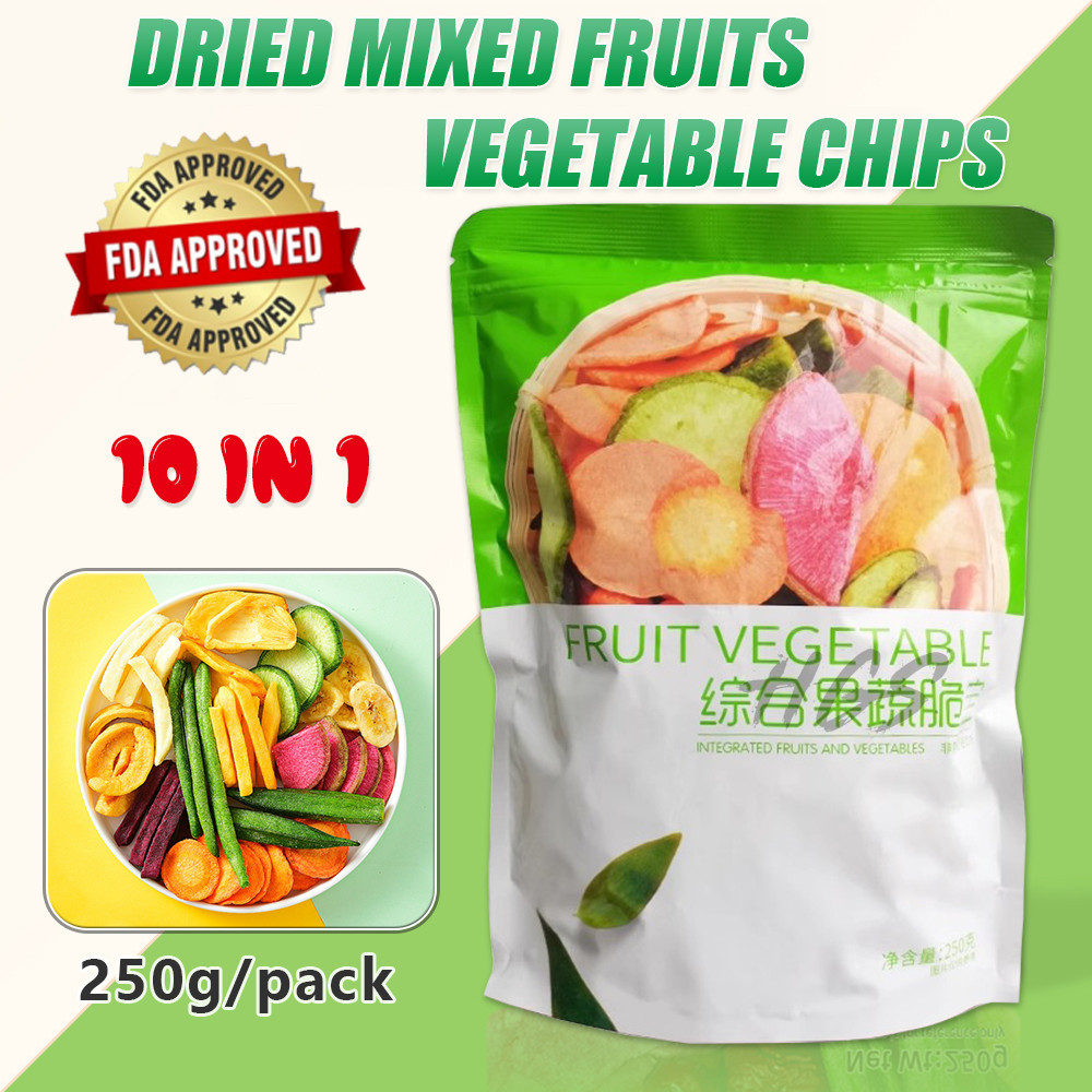 Fruit Vegetable chips 10IN1 Dried Mixed Fruits and Veggies Assorted ...