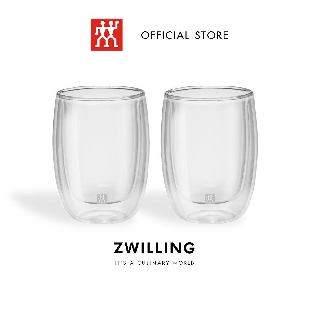 ZWILLING® SORRENTO 2-pc Double Wall Borosilicate Coffee Glass Set 200 ml | Shopee Philippines