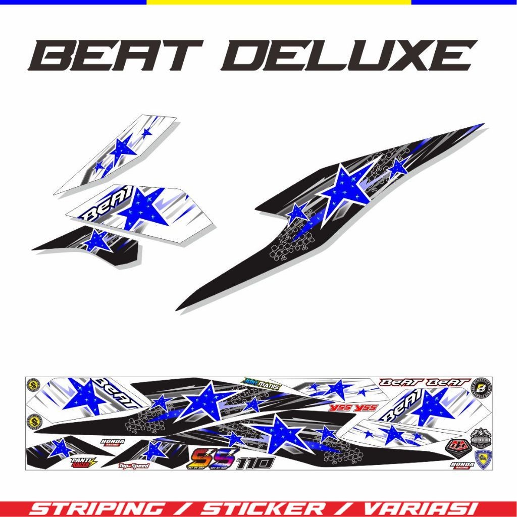 New HONDA BEAT DELUXE Variation Stickers With New Motifs With ...