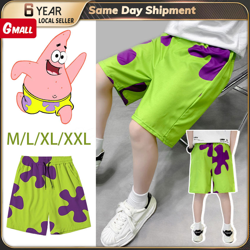 【Fast Delivery】 SpongeBob Patrick Star Cartoon New Shorts Men Summer ...