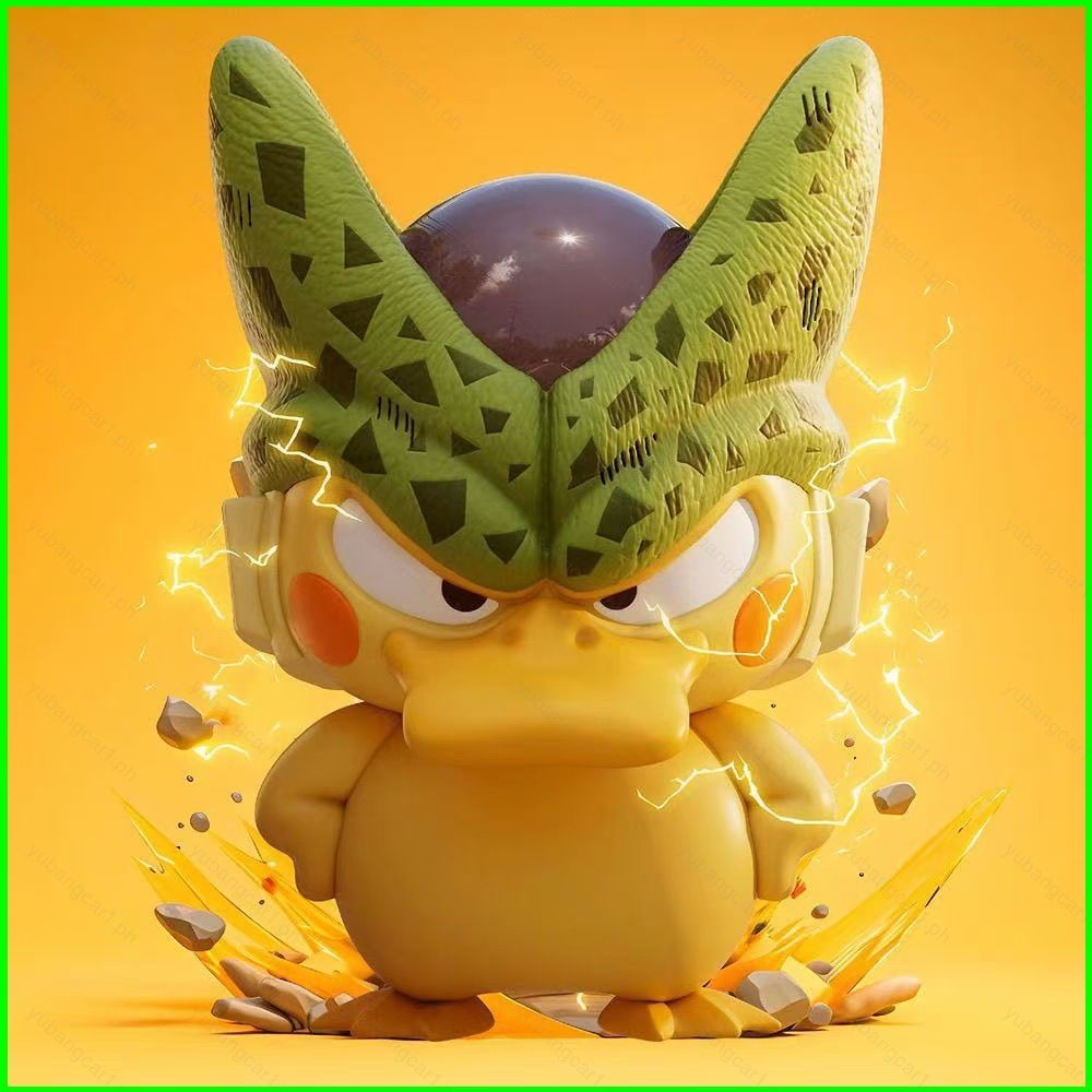 YB1 Pokemon Action Figure Q version Saiyan Psyduck cos Cell Detachable ...