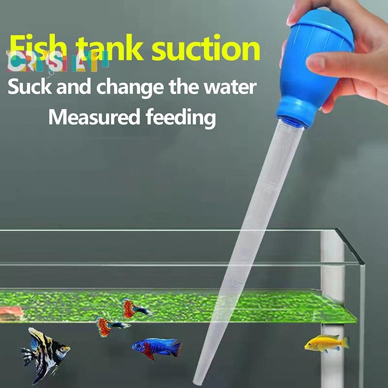 Crystal- Manual Aquarium Gravel Cleaning Straw Fish Water Changer ...