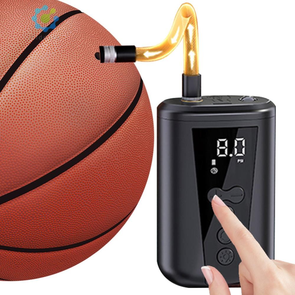 Portable Air Pump 2000mAh Battery Football Basketball Inflator LCD ...
