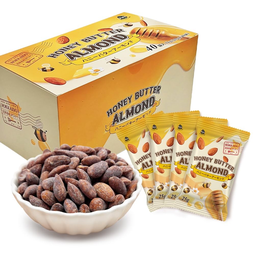 Daily Nuts & Fruits Honey Butter Almonds 1kg (25g x 40 bags) | Shopee ...