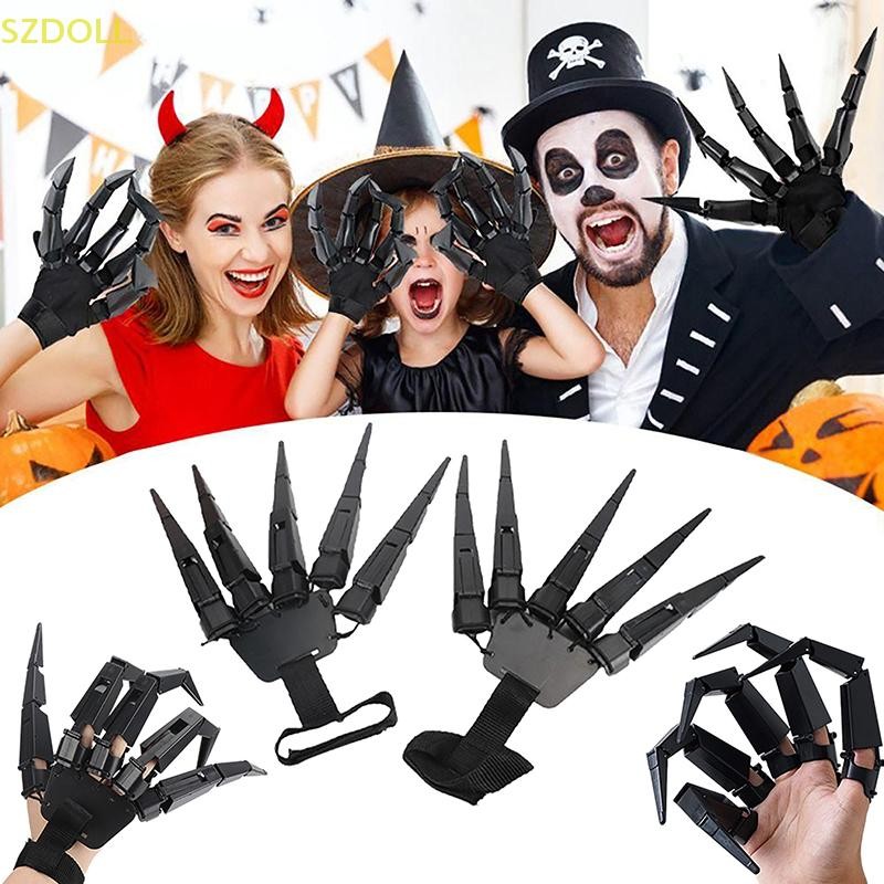[cxSZDOLL] 1Pc/Pair Halloween Articulated Fingers Scary Fake Fingers ...