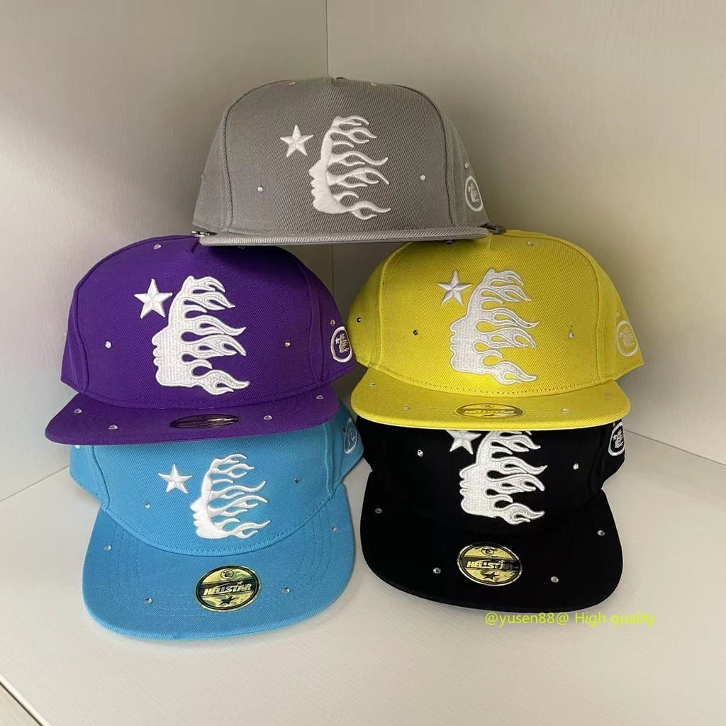 Hot Sale hellstar Diamond Woman Head Color Outdoor Cap Baseball Cap ...
