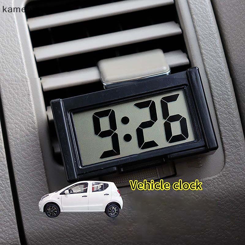ka Mini Car Dashboard Digital Clock Vehicle Self-Adhesive With LCD Time ...