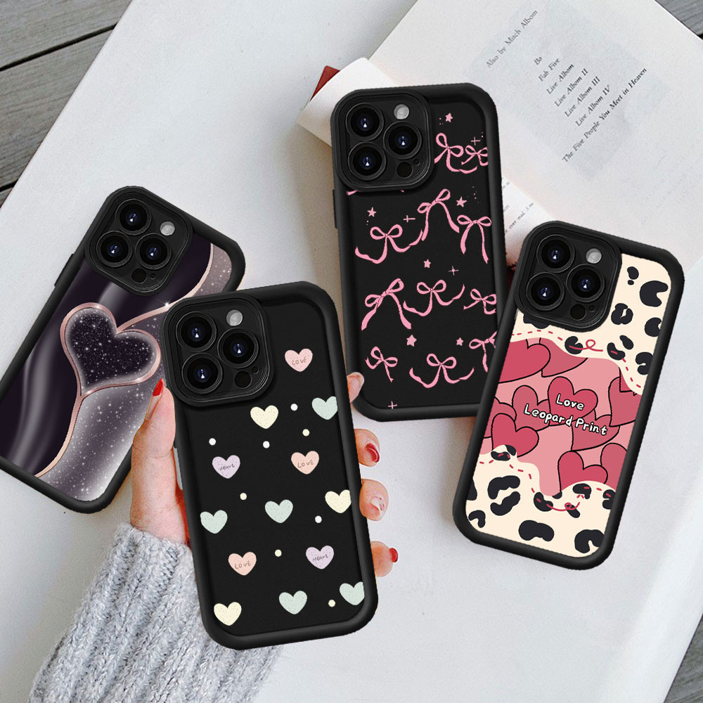 For Redmi 14C 13 A3 13C 12C 10C Note13 12 Pro 10A 9C 9A 9T Poco C65 X6 Love Polka Dots Bow Soft ...
