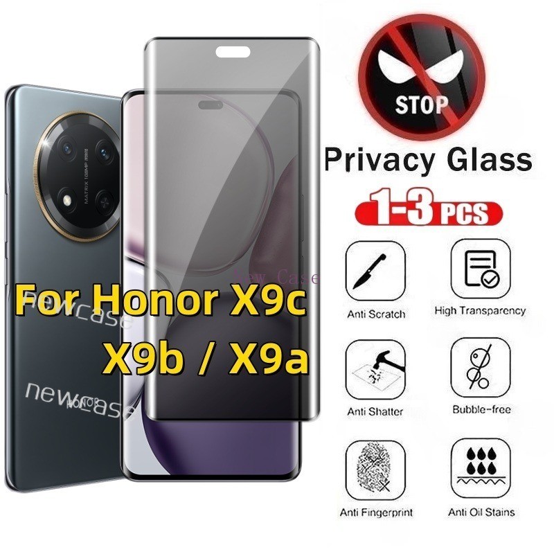 1-3Pcs Curved Privacy Anti Spy Full Screen Protector Tempered Glass For ...