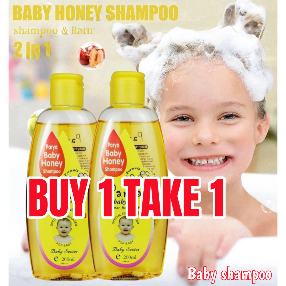 【BUY 1 TAKE 1】Parya Baby Honey Shampoo Natural safe Babies Bath Shower ...