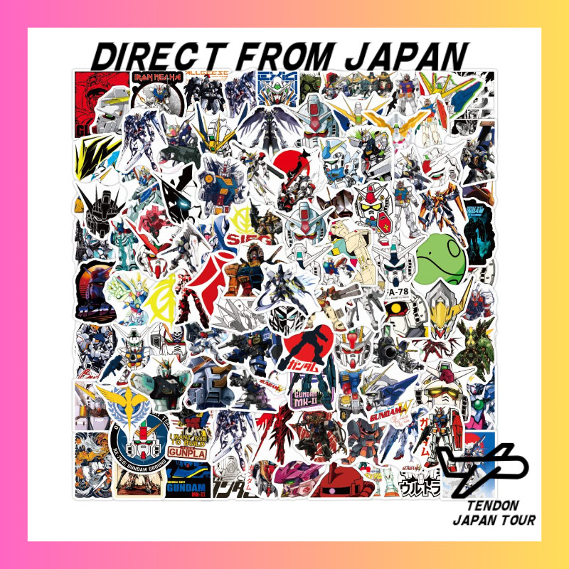 Gundam Sticker Set 100 Pieces Waterproof Gundam Stickers Gundam Seal ...