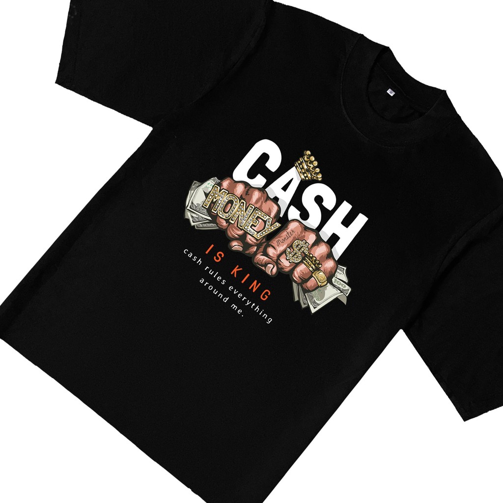 MR.COTTON Oversize Pro club Shirt Unisex Cash is king money Gesture ...