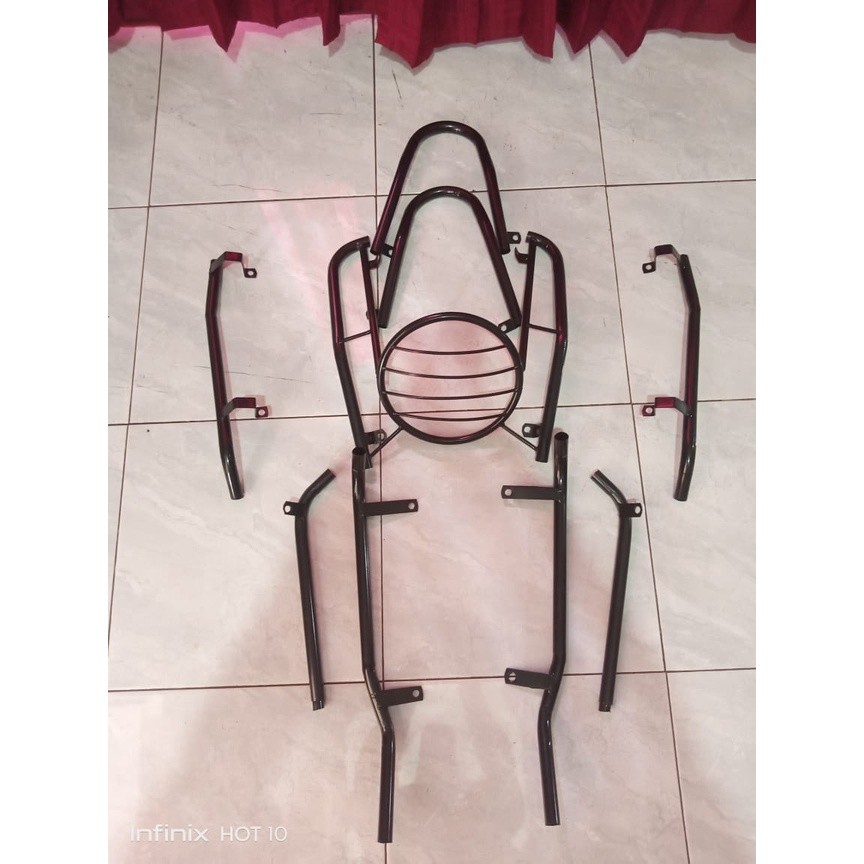 HM-TUBULAR CRASH BAR GUARD SET BODY FRAME SLIDER X RIDE NEW 125 PNP ...