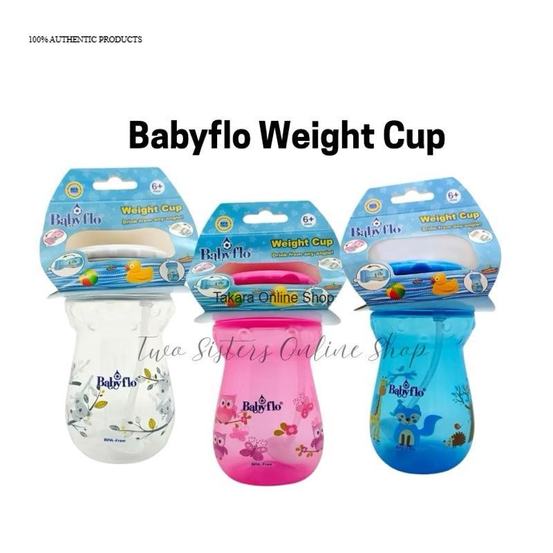 Babyflo Weight Cup 1 Bottle BPA Free (White-Pink-Blue) | Shopee Philippines