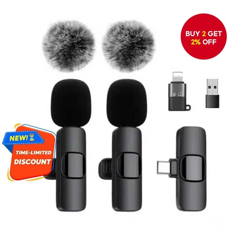 Portable Lapel Wireless Microphone 2.4G for Teaching Mini Mic for ...