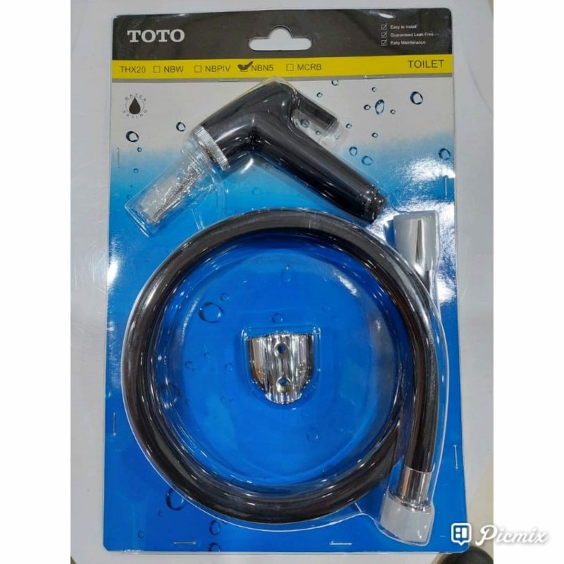 Toto Jet Shower Toilet Spray Complete Set Black THX20NB N5 | Shopee ...