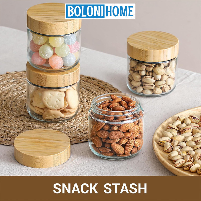 Glass Jars with Airtight Lids, Overnight Oats Containers with Lids ...