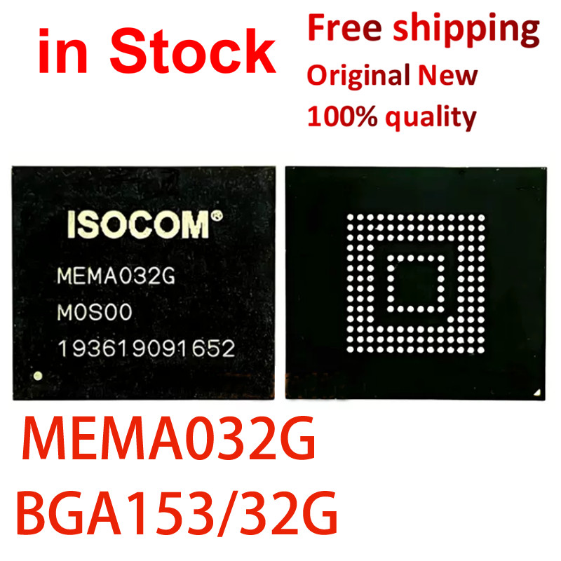 (1 PCS)100% New MEMA032G BGA-153 32G EMMC 5.1 Storage IC chipset ...