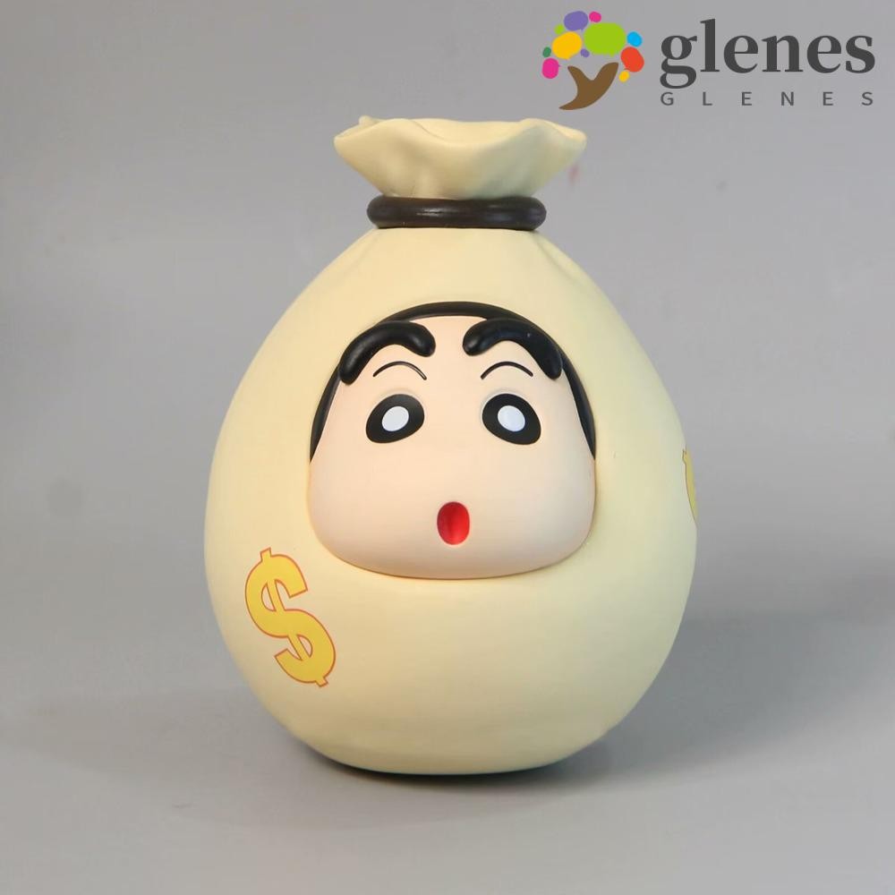GLENES Crayon Shin-Chan Figure, God of Wealth Money Bag Crayon Shin ...