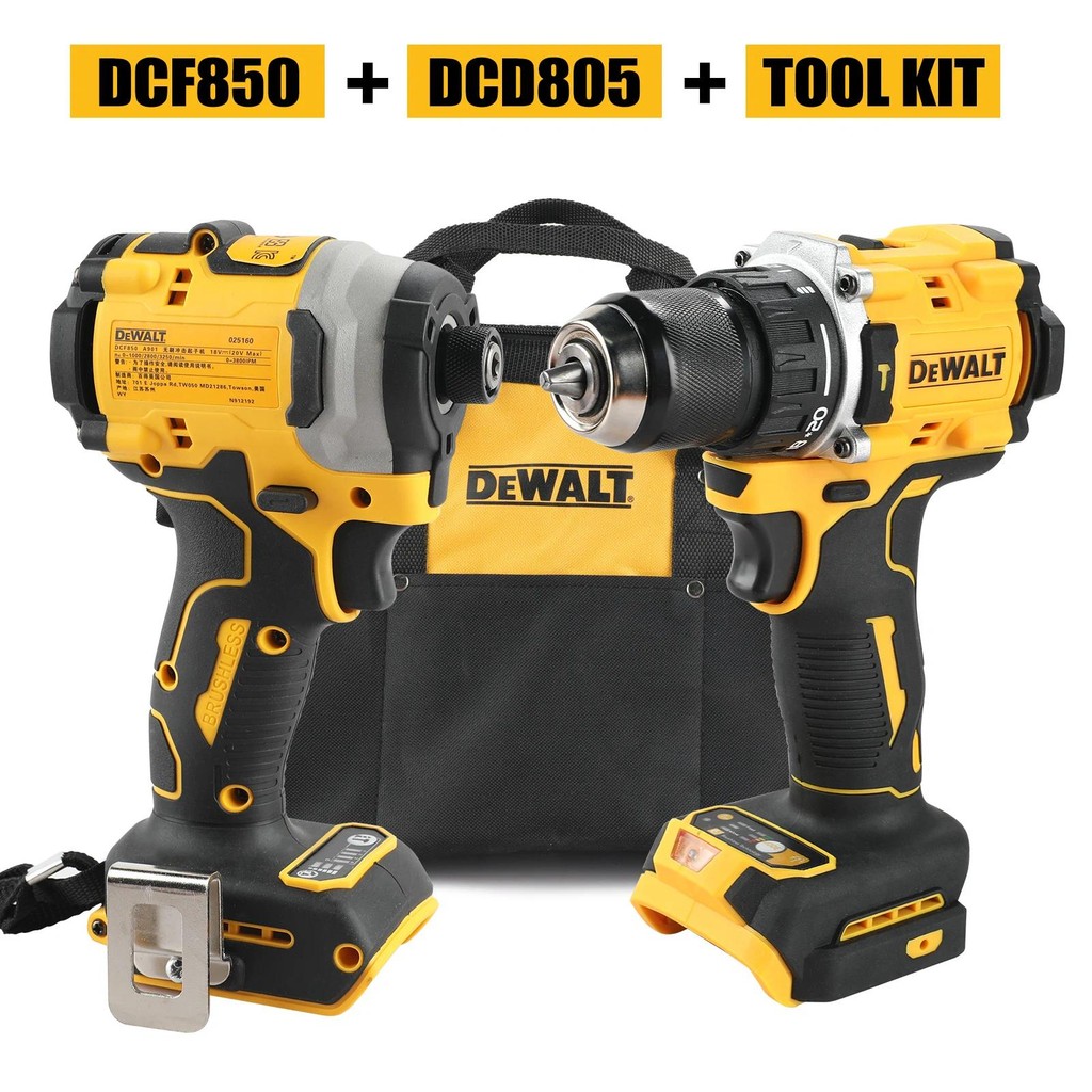 DeWalt DCF805 & DCD850 20V Max Lithium Brushless Combo Kit - Cordless ...