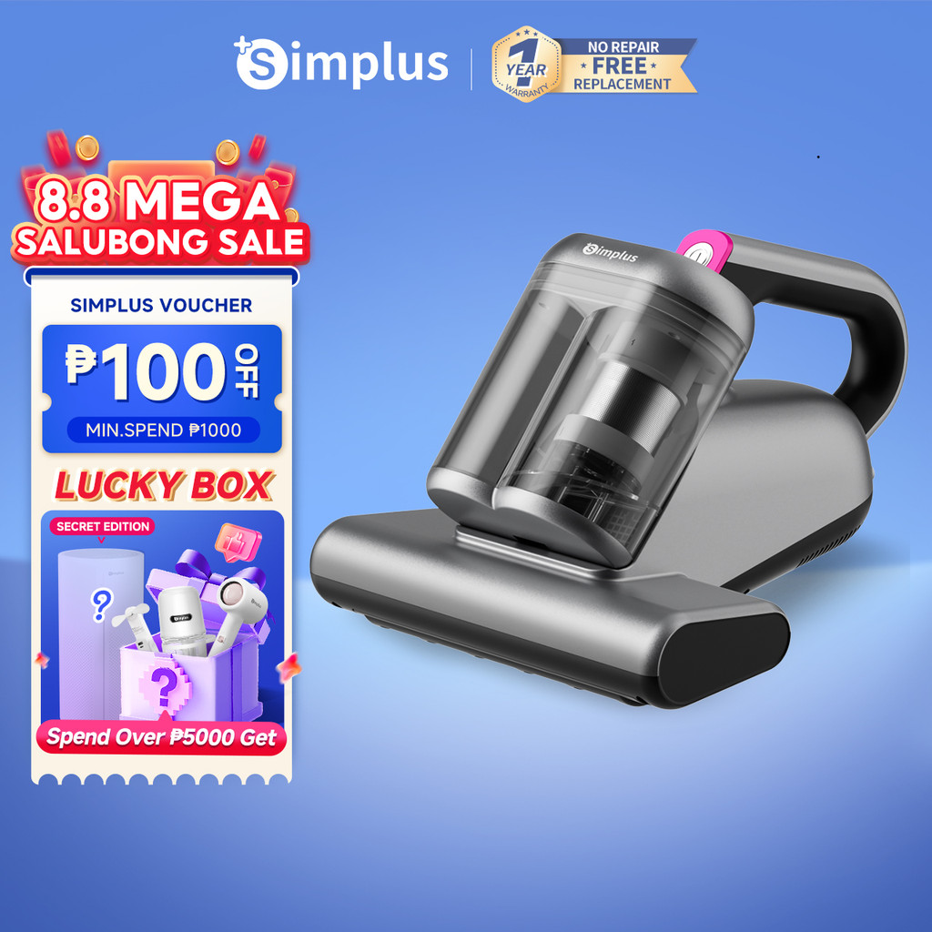 Simplus Dust Mite Vacuum Cleaner For Bed Dual Cups With UV ...