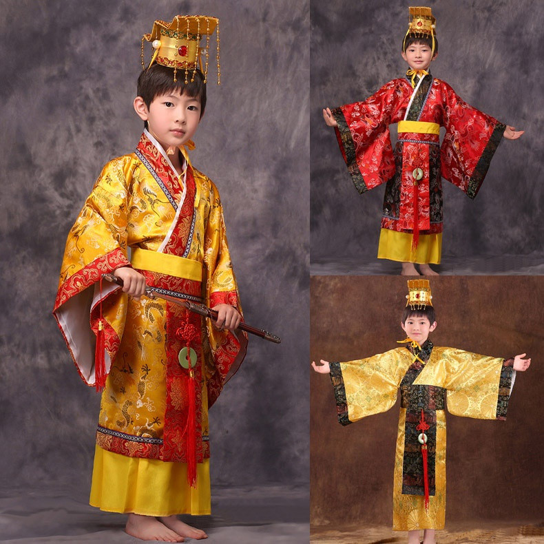 chinese emperor costume for kids boy chinese traditional hanfu dress ...