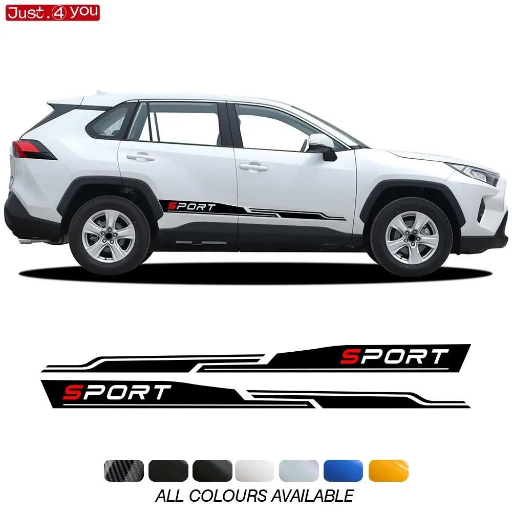 Car Racing Sport Door Side Skirts Body Stripes Decals Graphics Vinyl ...