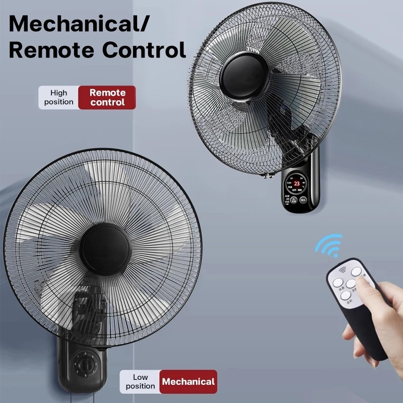 Powerful Electric Fan Wall FanWall Fan With Remote Control Electric ...