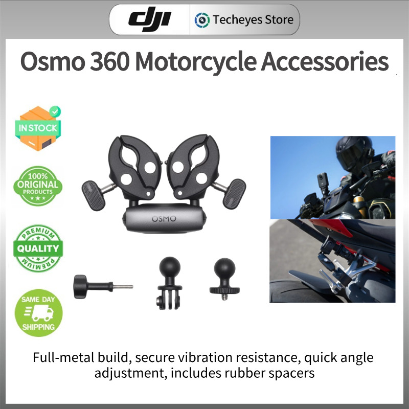 DJI Osmo 360 Camera Heavy-Duty Mount & Dual Clamp (For Motorcycle ...