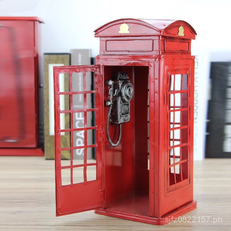 Model European-style Home Props Telephone Booth Telephone Booth Phone ...