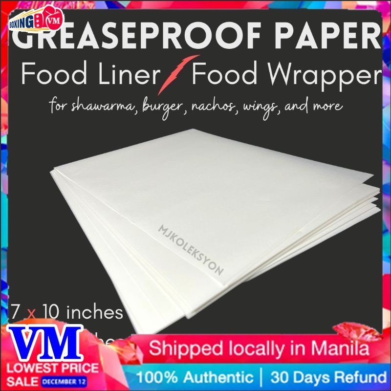 1000pcs Rice Wrapper Food Liner Wrapper Grease Proof Paper Nonstick for ...