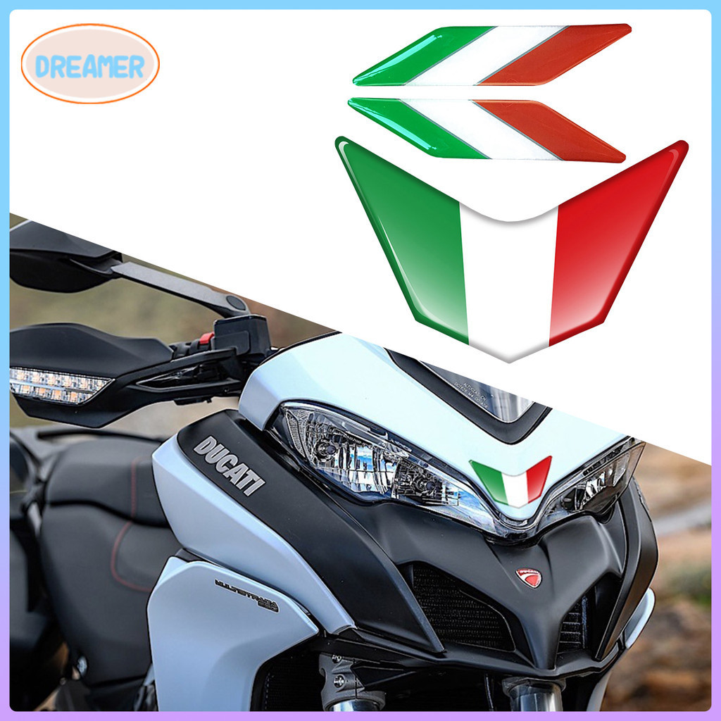 PVC Waterproof Italy Flag Decals Italy Flag 3D Embossed Sticker Drip ...