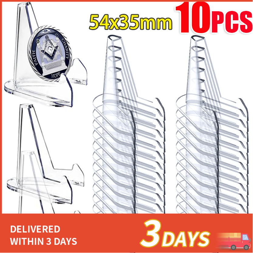 3/5/10Pcs Acrylic Triangle Display Stands / Mini Clear Phone Triangle ...