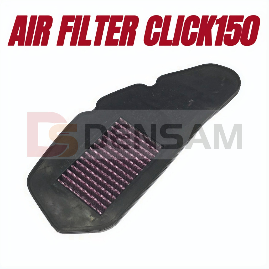Densam Motorcycle Washable Air Filter For Click150 | Shopee Philippines