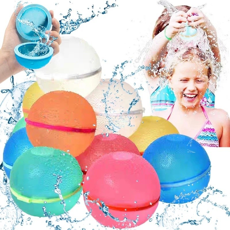 Silicone Water Bomb Reusable Water Balloons Water Fight Game Bath Toys ...